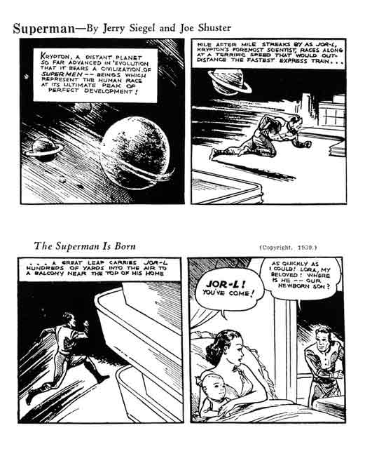 Superman Comic Strip Debuted January 16, 1939 - Today in History