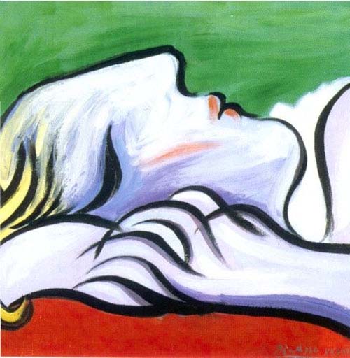 Asleep by Pablo Picasso - Today in History