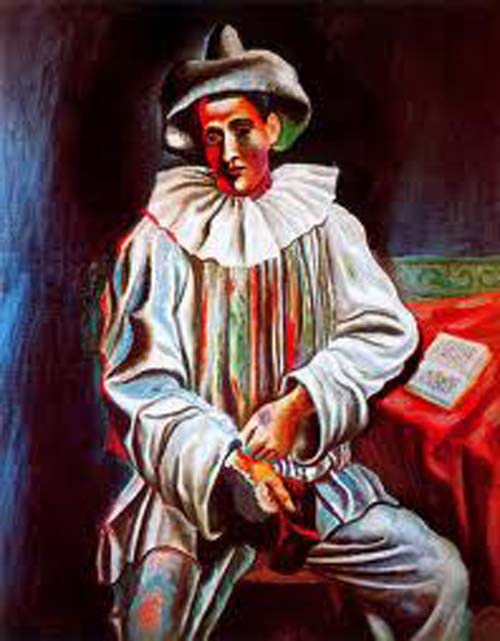Pierrot With Mask by Pablo Picasso - Today in History