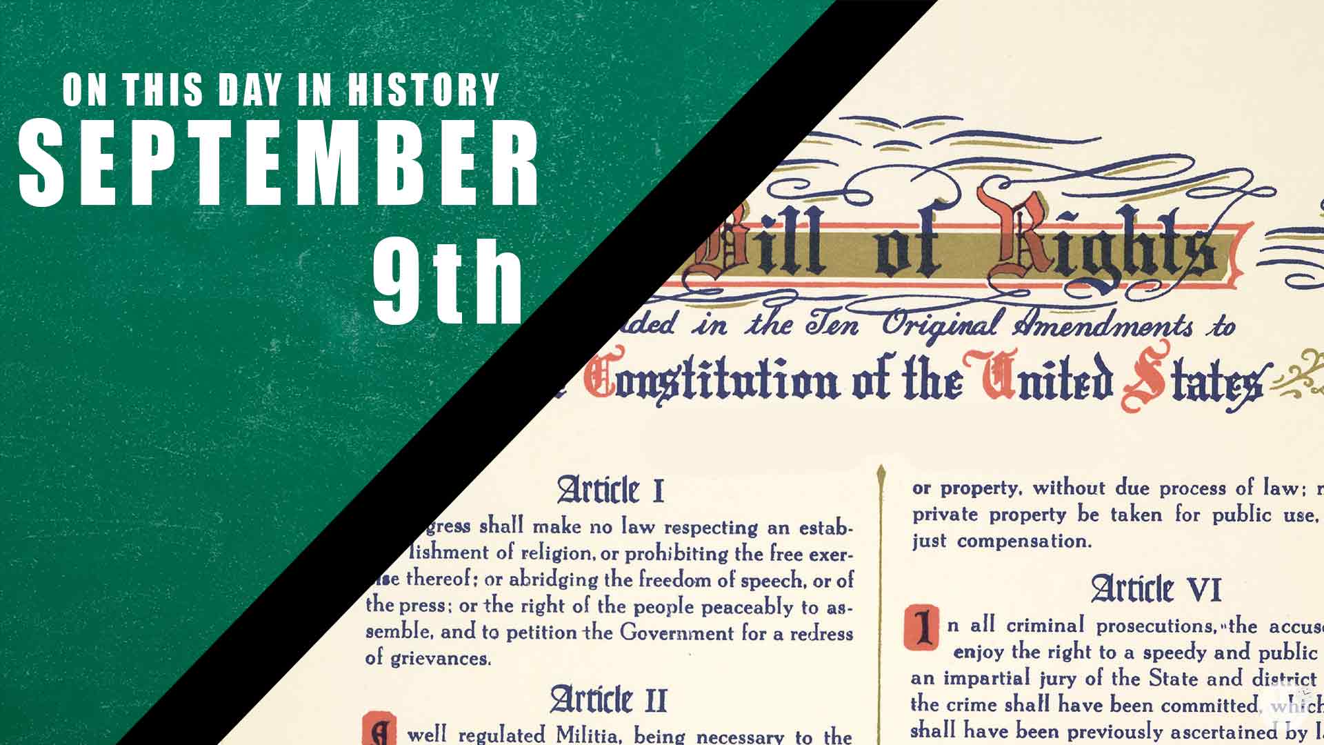 September 9 in History - Today in History